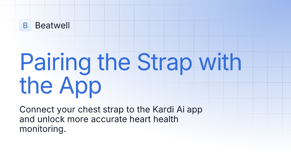 Pairing the Strap with the App | en | Beatwell